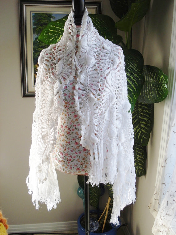 Ready To Ship / Gorgeous Angora Ivory And White Sparkle Handmade ...